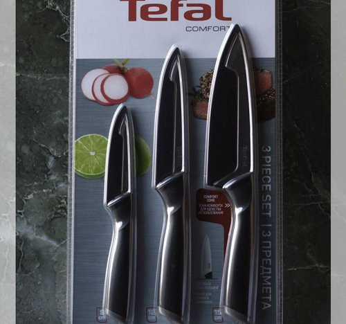 Набор кухонных ножей Tefal comfort 3 пр