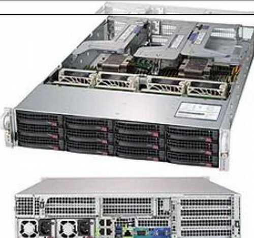 Сервер Supermicro X11DPU 6029U 2U CSE-829U