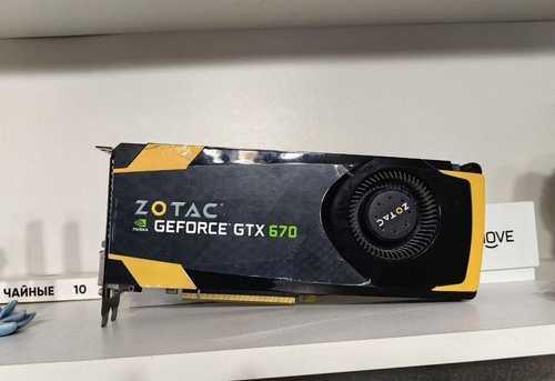 Видеокарта Zotac GeForce GTX 670 2GB