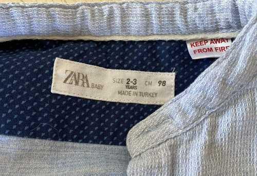 Детская рубашка zara 2-3 года 98 см