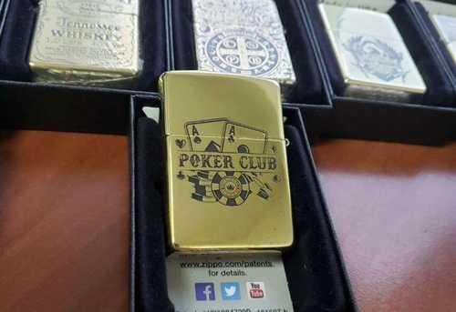 Зажигалка zippo с гравировкой Poker(Покер)