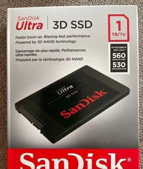 Твердотельный накопитель SanDisk 1 тб SATA (sdssdh