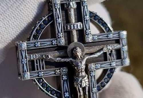 Крест " Многоликий " серебро