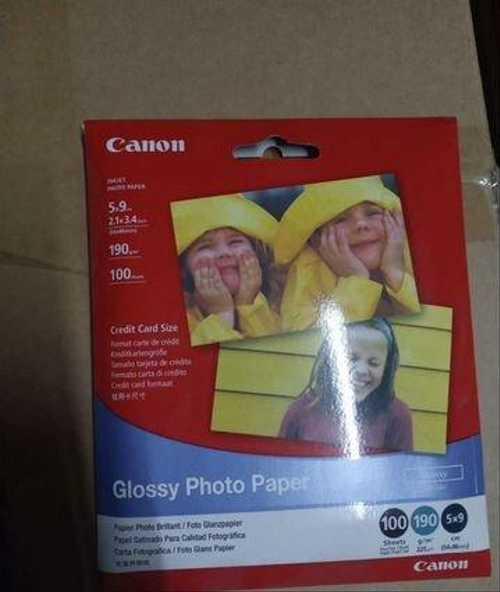 Фотобумага Canon GP-401 100 листов 5*9 см