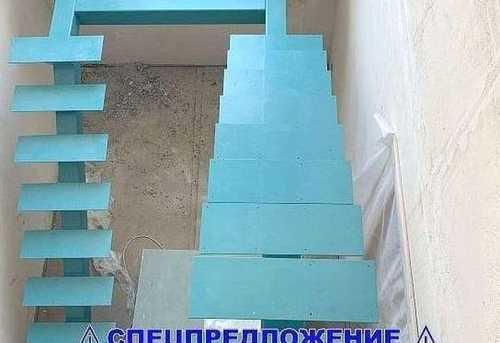 Отделка бетонных лестниц межэтажная