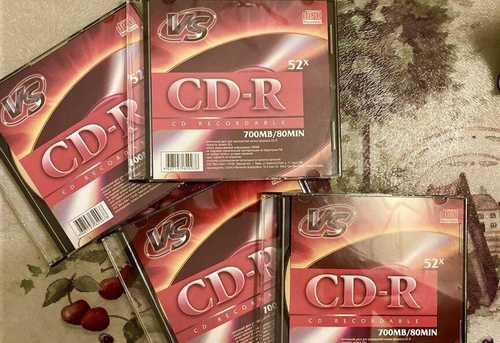 Чистые диски CD-R на 700мб - 4 шт