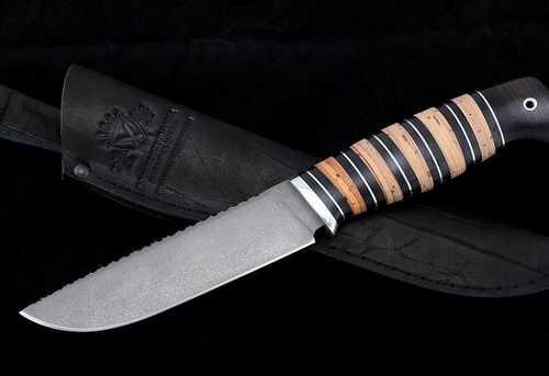 Нож Барракуда-2 сталь Х12мф, рукоять береста черны