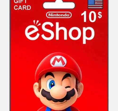 Подарочная карта Nintendo eShop 10(USA)