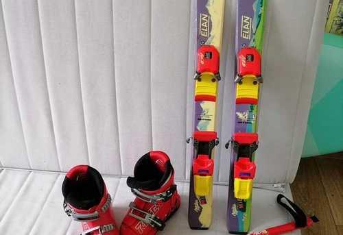 Горные лыжи детские три комплекта