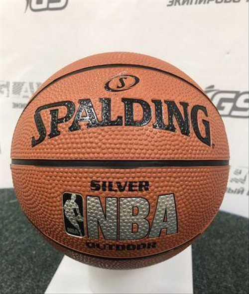 Мяч баскетбольный spalding NBA Silver р.3