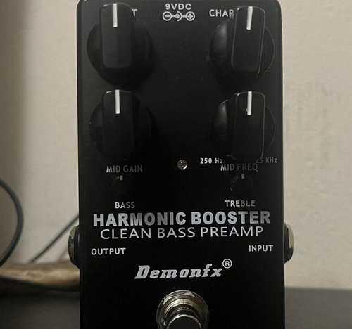 Demonfx Harmonic Booster педаль для бас гитары