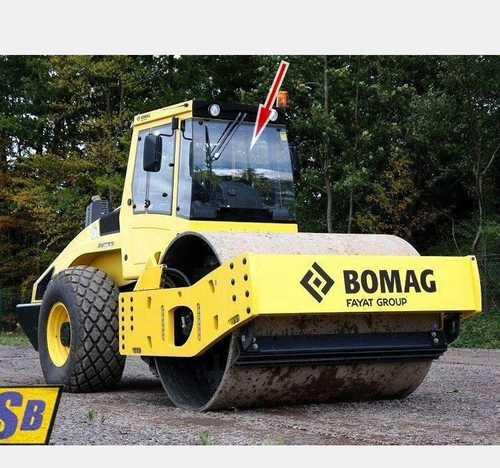 Стекло лобовое средние Каток Bomag Bw 219 D