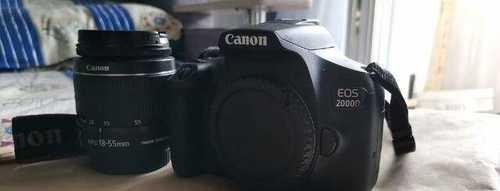 Фотоаппарат canon eos 2000d