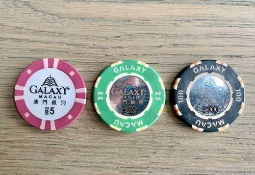 Набор оригинальных фишек казино Macau Galaxy