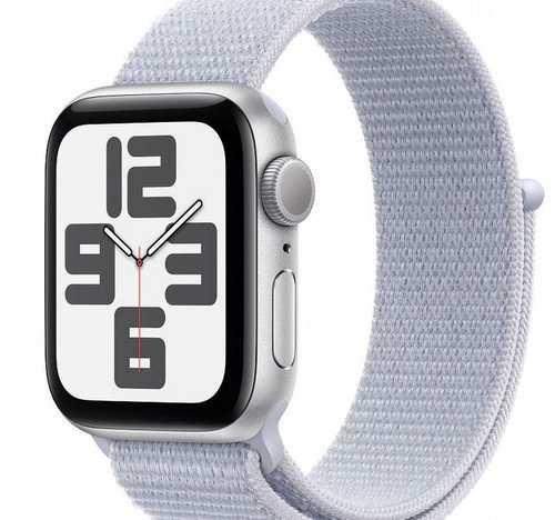 Смарт-часы Apple Watch SE 2 (2024) GPS 40мм, Silver Al Blue Cloud Sport Loop