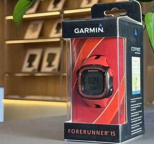 Умные часы Garmin Forerunner 15 GPS, красный