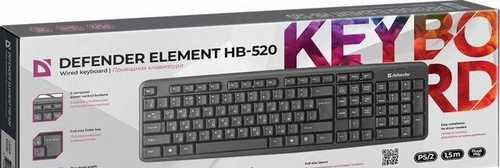 Клавиатура проводная Defender Element HB-520 PS/2G