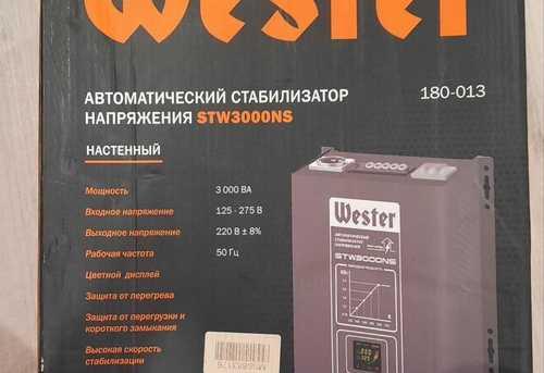 Стабилизатор напряжения Wester STW3000NS