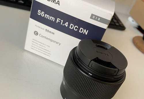 Фотообъектив Sigma 56mm f/1.4 DC DN C Sony E