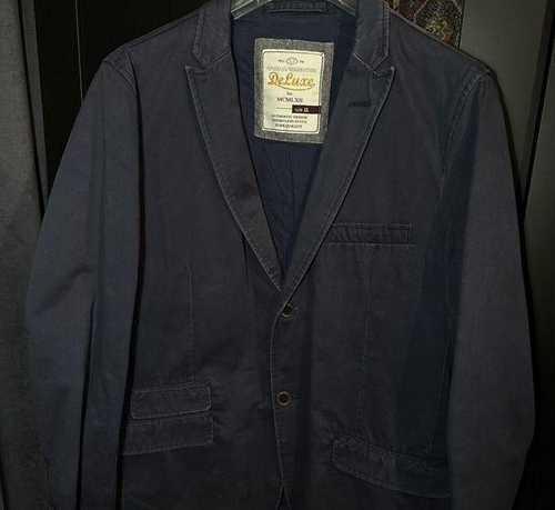 Мужской пиджак Tom Tailor Deluxe синего цвета XL