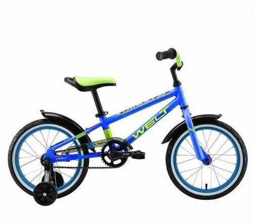 Велосипед 16" welt Dingo Blue/Acid Green 2021