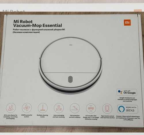 Робот пылесос xiaomi mi robot vacuum mop essential