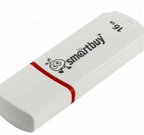 Флеш-накопитель Smartbuy Crown USB 2.0 16GB, белый