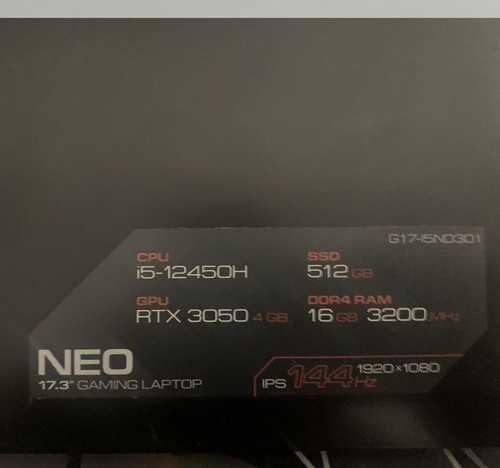 Ardor gaming Neo G17-I5ND301