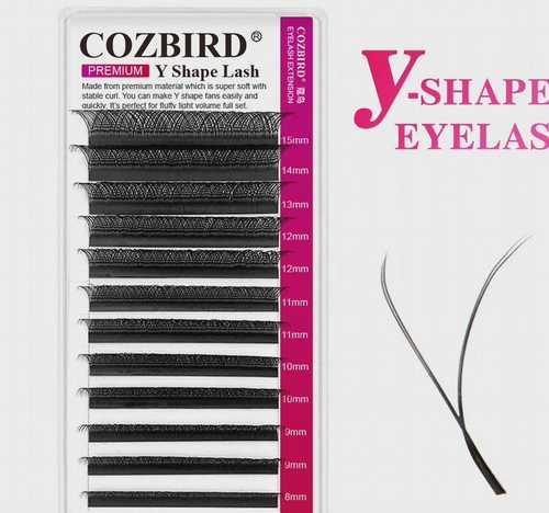 Cozbird 3D накладные ресницы синтетические 0.07 C D 8-15 мм C, 13 мм, yy Shape lash