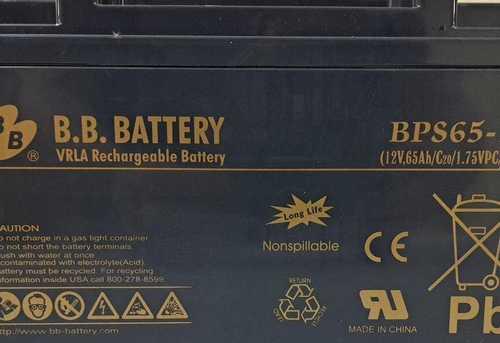 Аккумуляторная батарея BB.Battery BPS 65-12