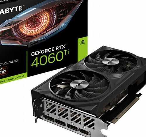 Игровая видеокарта gigabyte Windforce GV-N406TWF2OCV2-8GD GeForce RTX 4060 Ti 8 Гб gddr6