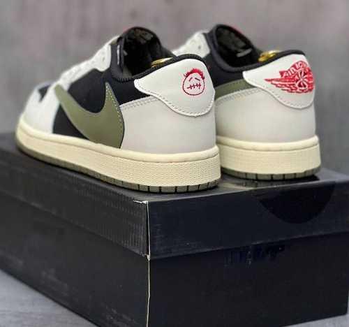 Кроссовки Nike Air Jordan travis Scott olive