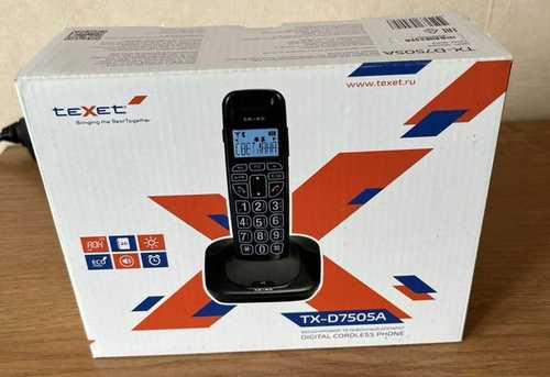 Радио телефон texet tx-d7505a новый