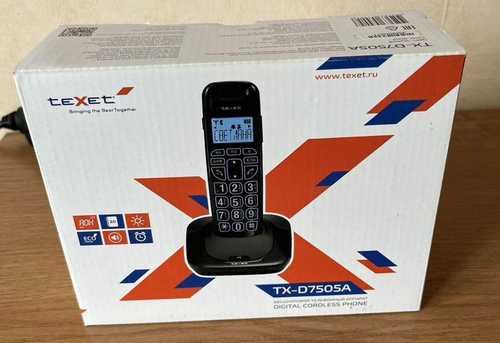 Радио телефон texet tx-d7505a новый