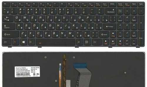 Клавиатура Lenovo IdeaPad Y580 черная с подсветкой