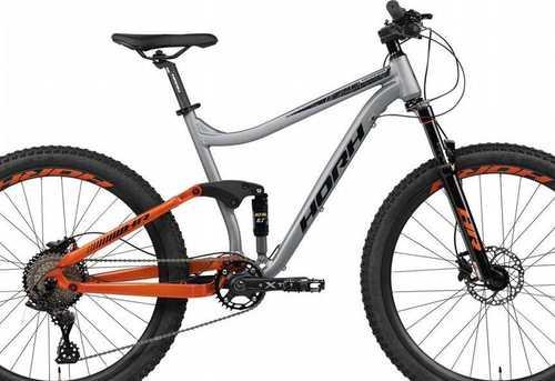 Велосипед horh beaver 27.5" (2024) Grey-Оrange-Bla