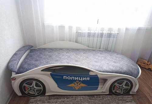 Детская кровать-машинка с подъёмным механизмом