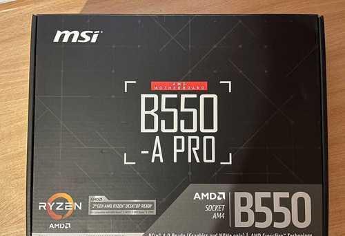 Msi B550 a pro новая