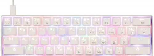 Клавиатура проводная dexp Tanto RGB White