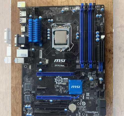 PC Mate Z97 + i5-4690 + DDR3 8 (2*4) Gb + Кулер