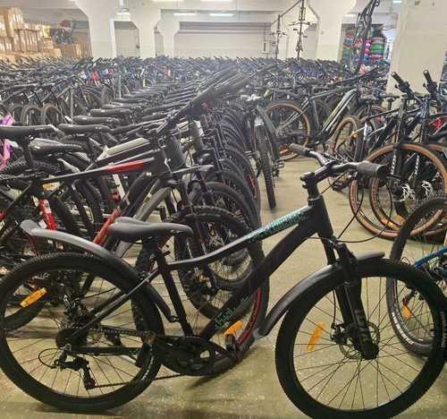 Велосипед 26 алюминий кассета shimano черный