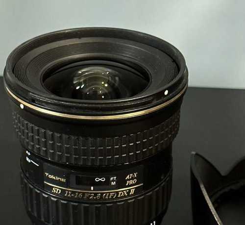 Tokina AD-X PRO SD 11-16mm f 2.8 DX II Nikon F