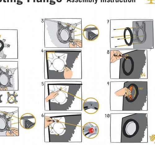 Ducting Flange KIT for 16mm poles