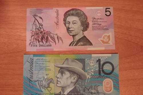 Австралия 5 и 10 долларов