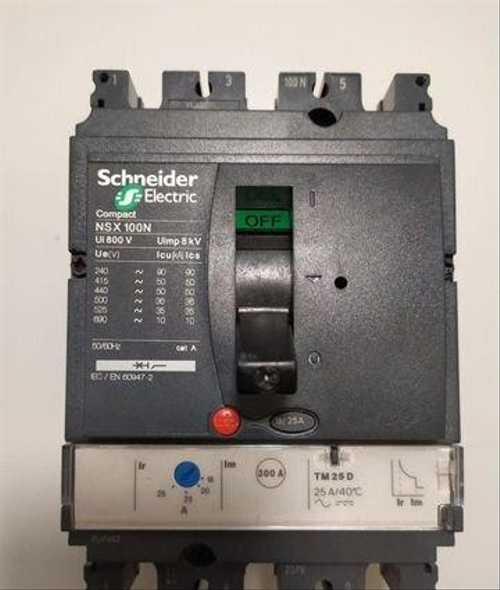 Schneider Electric LV429846 NSX100N 3P3t 25 A