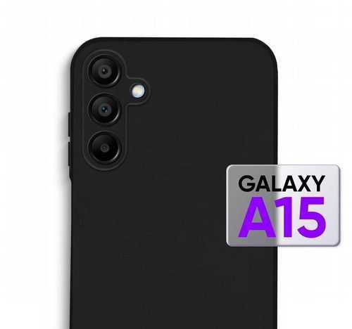 Черный чехол №80 на Samsung Galaxy A15 Самсунг А15