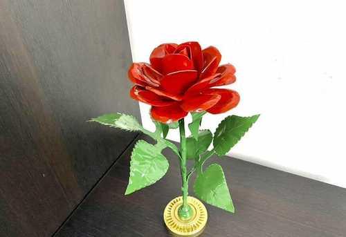 Цветы ручной работы роза для интерьера