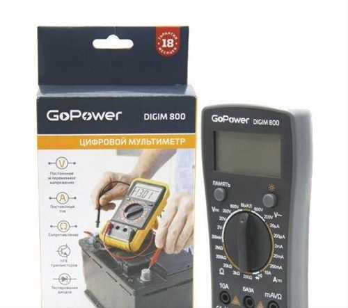 Мультиметр тестер портативный GoPower DigiM 800
