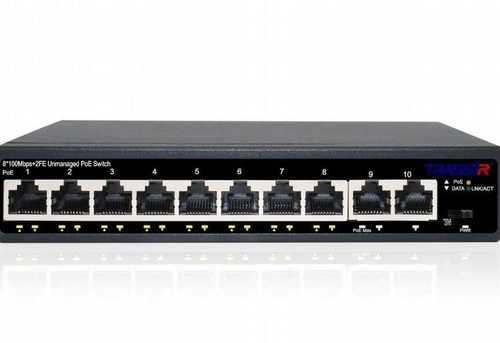 Сетевой коммутатор trassir TR-NS1110-105-8POE