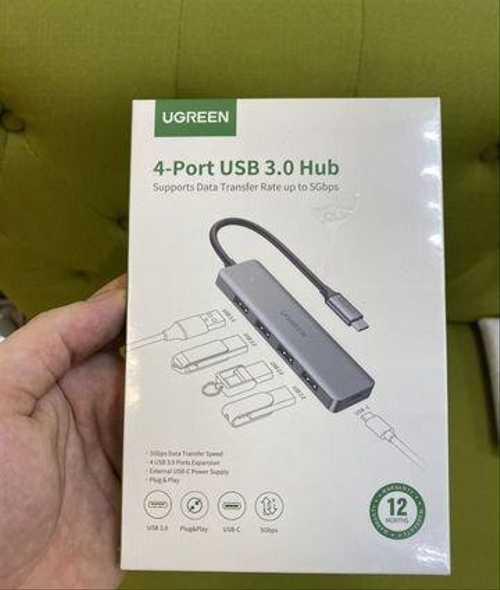 USB концентратор (хаб) ugreen 70336 USB-C